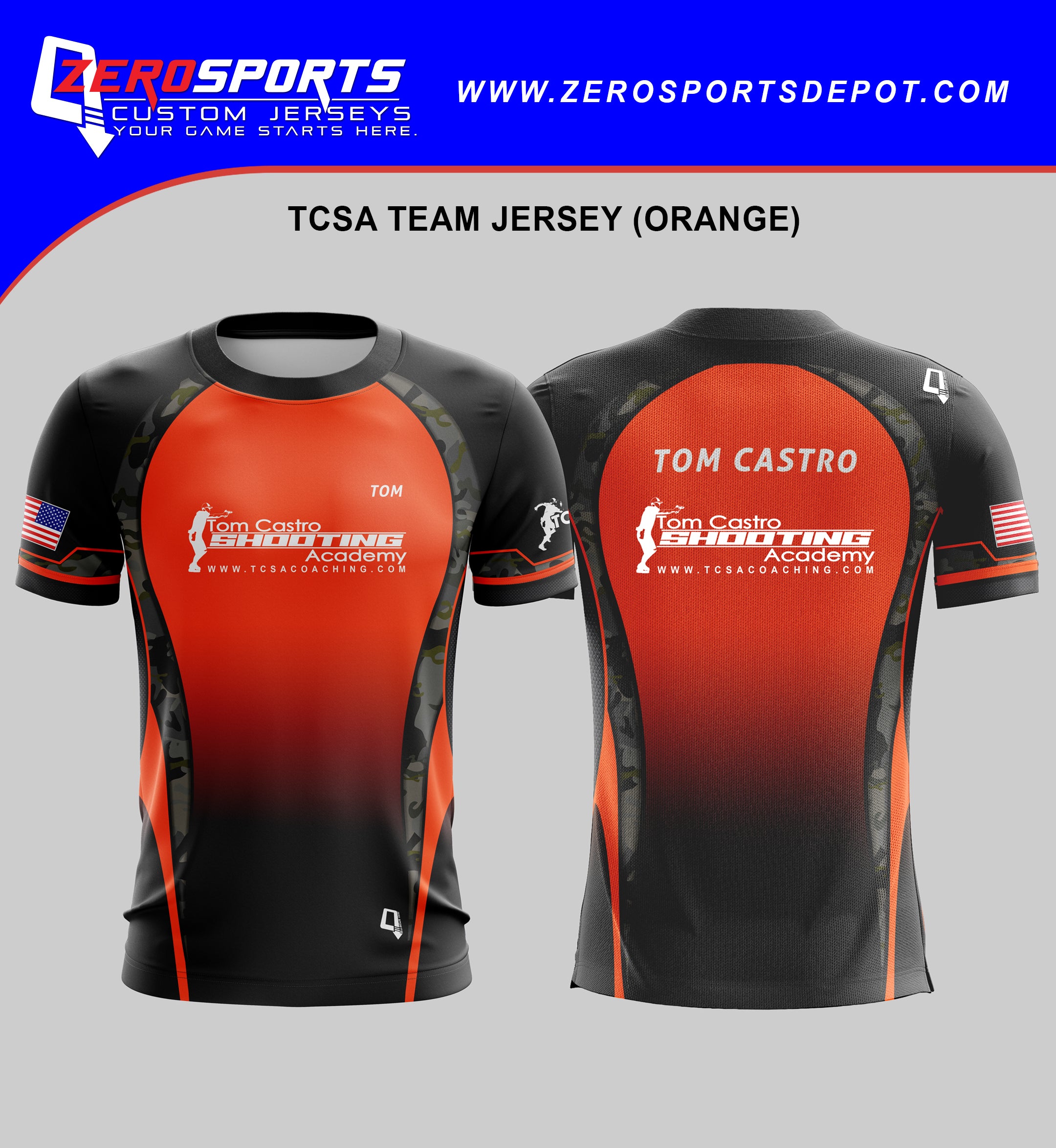 Tom Castro Shooting Academy Team Jersey