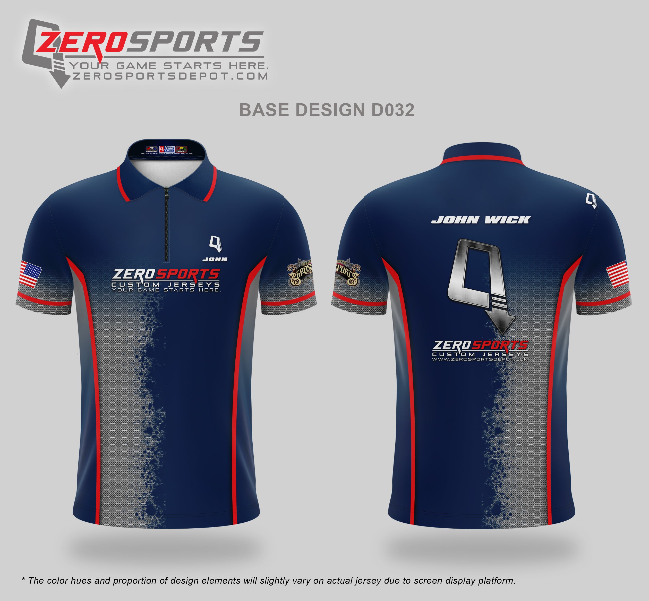Custom Jersey Base Design #032